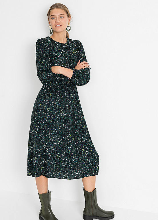 bonprix Floral Print Midi Dress | Freemans