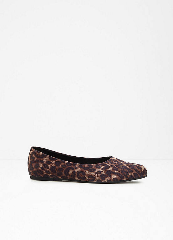 bonprix Leopard Ballet Pumps | Freemans