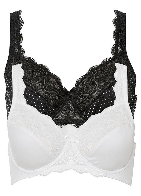 Bonprix Pack Of 2 Underwired Bras Freemans