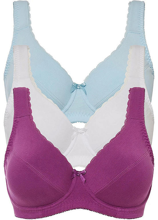 bonprix Pack of 3 Full Cup Bras | Freemans
