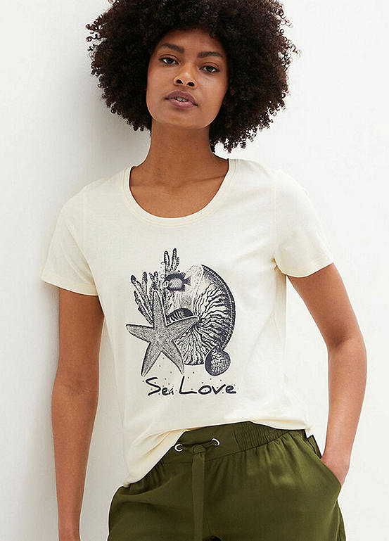 bonprix Seashell Print T-Shirt | Freemans