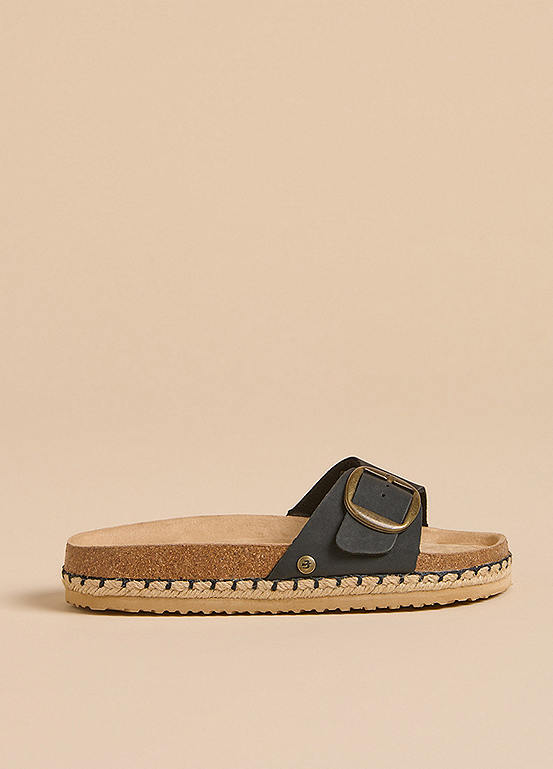 Brakeburn Black Strap Sandals | Freemans