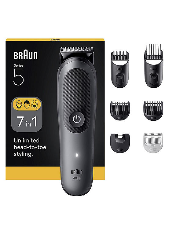 Braun All-In-One Kit Series 5, 7-In-1 Grooming Kit - Sharp Blade, Body ...