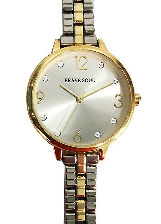 Brave Soul Ladies Silver & Gold Watch | Freemans