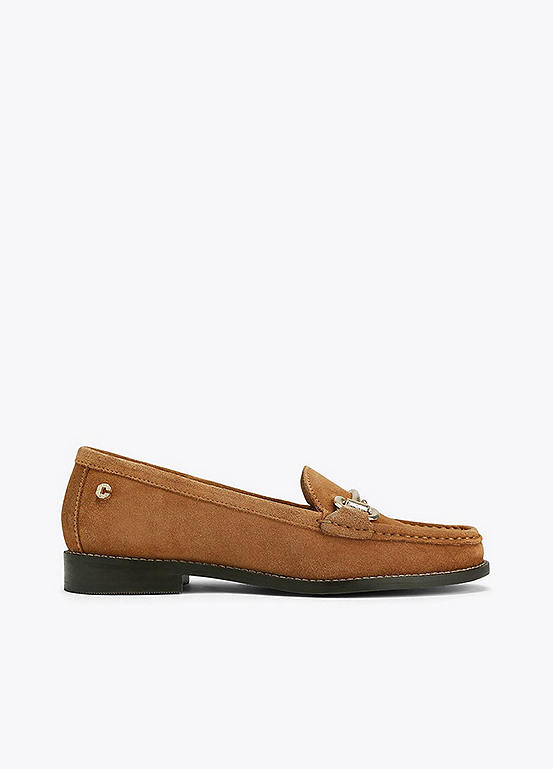 Carvela Brown Snap Loafers | Freemans