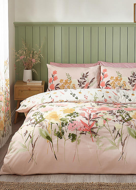 Catherine Lansfield Countryside Floral Reversible Duvet Cover Set ...