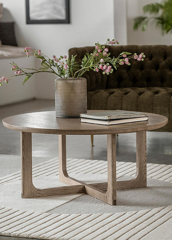 Chic Living Craft Round Coffee Table | Freemans