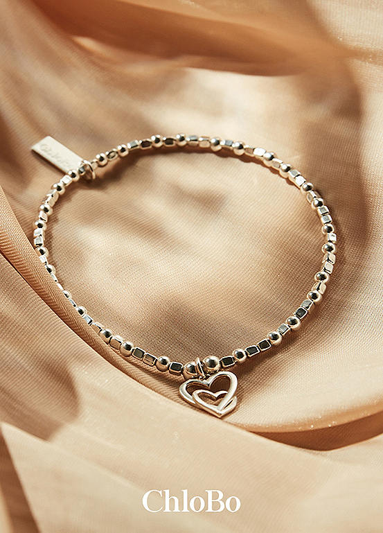 ChloBo Mini Cube Interlocking Love Heart Bracelet | Freemans