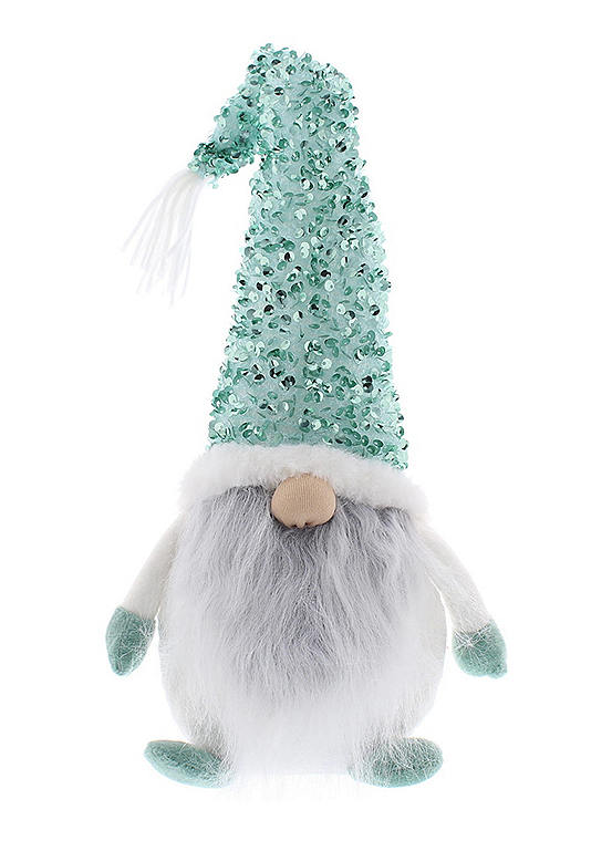 Christmas Gonk with Teal Sequin Hat | Freemans