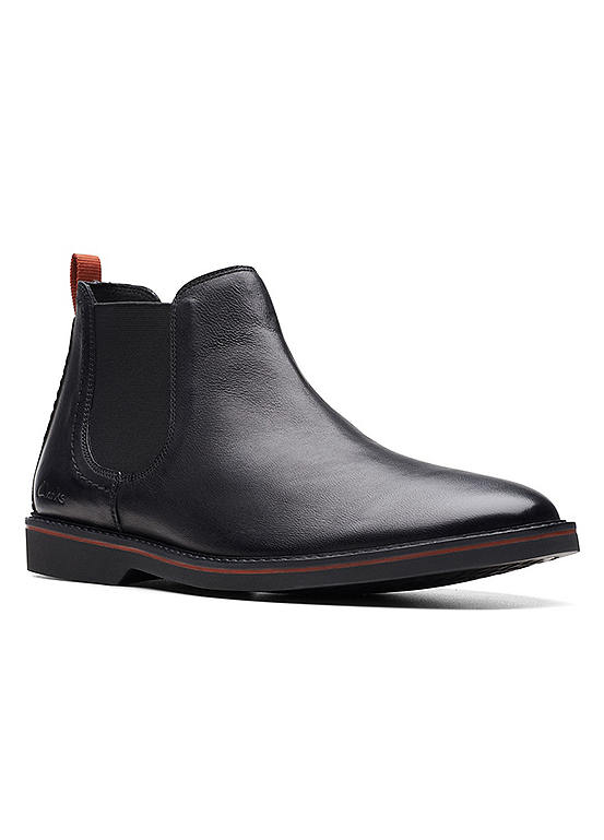 Clarks Atticus LT Black Leather Boots | Freemans