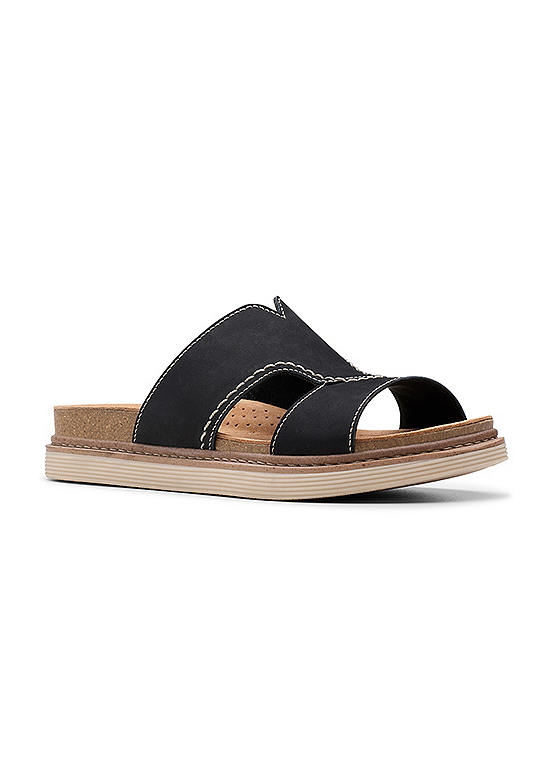 Clarks Black Arwell Walk Sandals | Freemans