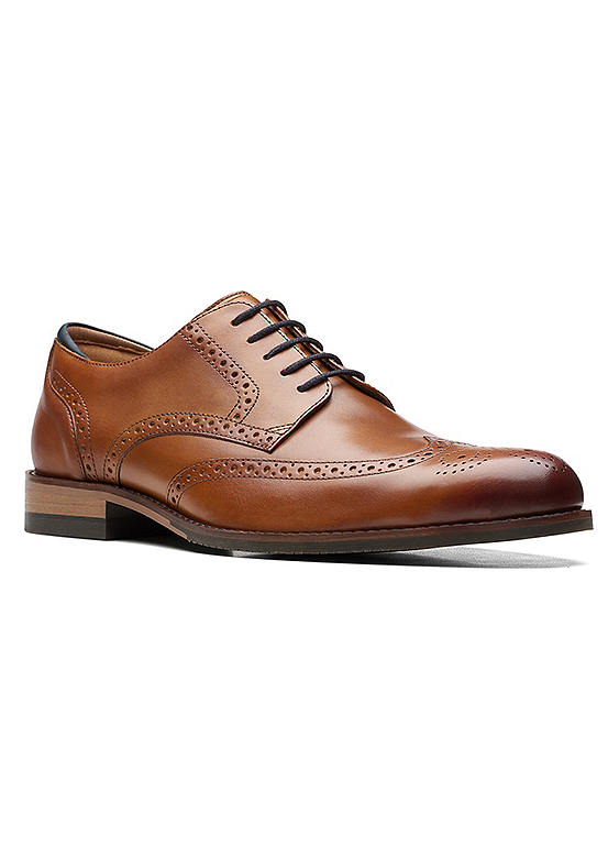 Clarks Tan Leather CraftArlo Limit Shoes | Freemans