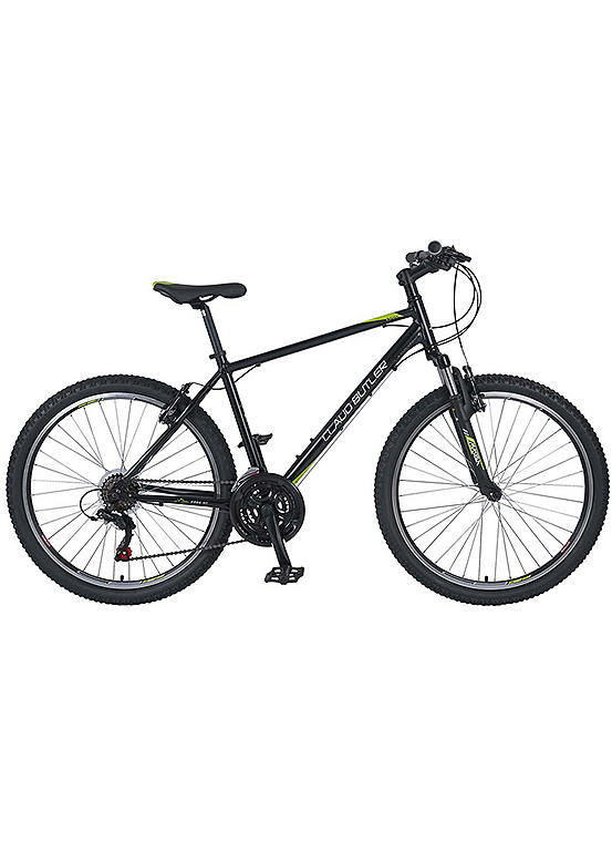 Claud Butler Black/Green Edge HT Mountain Bike | Freemans