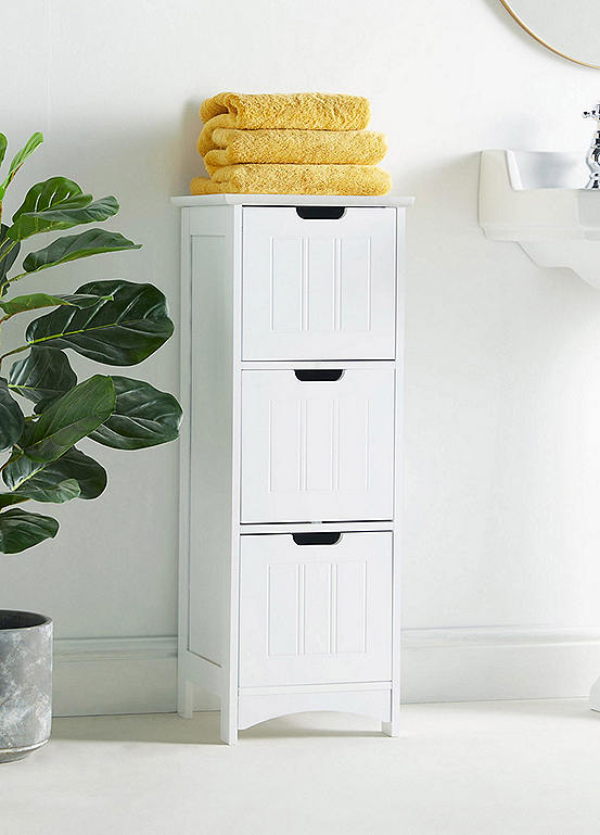 Colonial Bathroom 3 Draw Storage Unit | Freemans