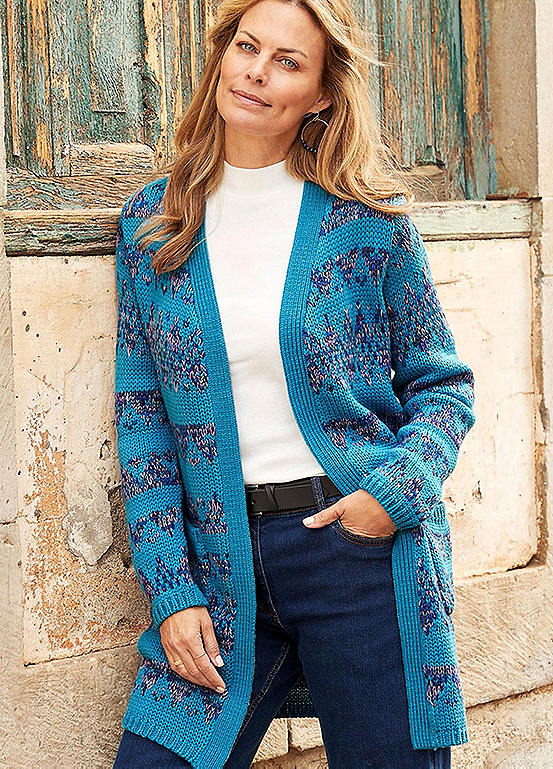 Cotton Traders Longline Edge to Edge Cardigan | Freemans