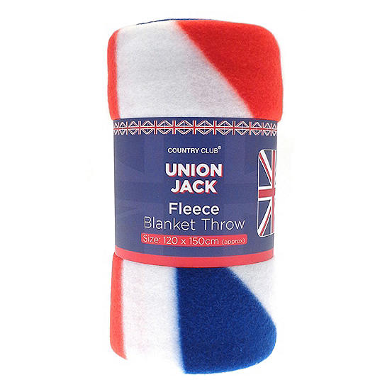 Country Club Union Jack Fleece Throw | Freemans