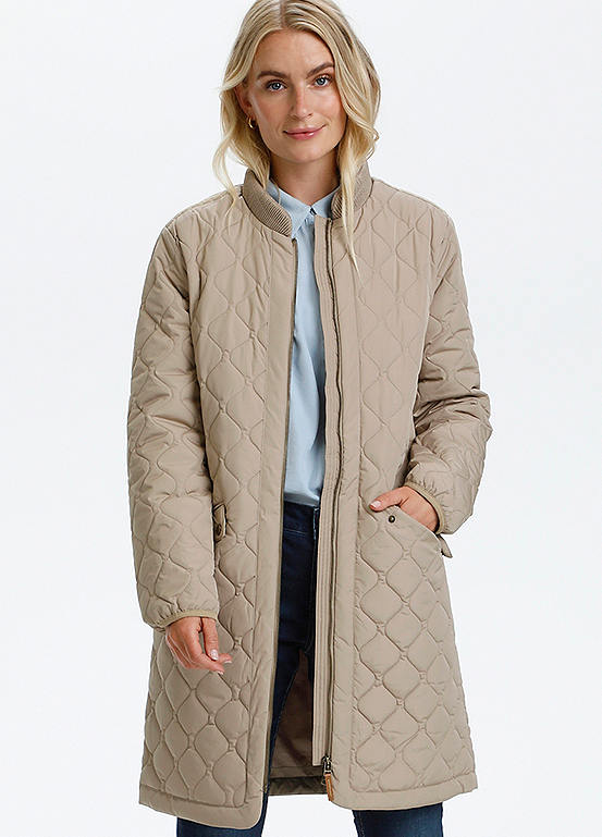 Cream Arwen Quilted Jacket | Freemans