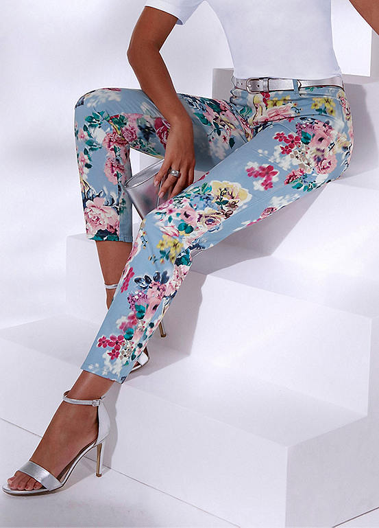Creation L Floral Print Jeans | Freemans