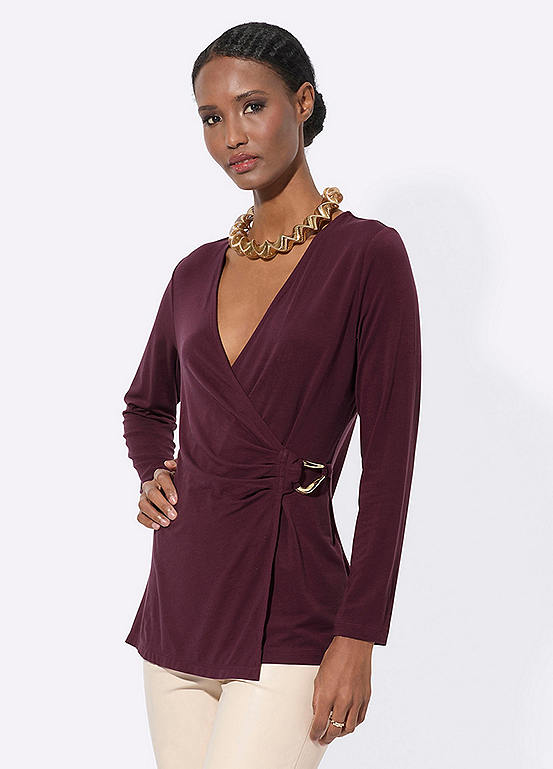Creation L Wrap-Over V-Neck Top | Freemans