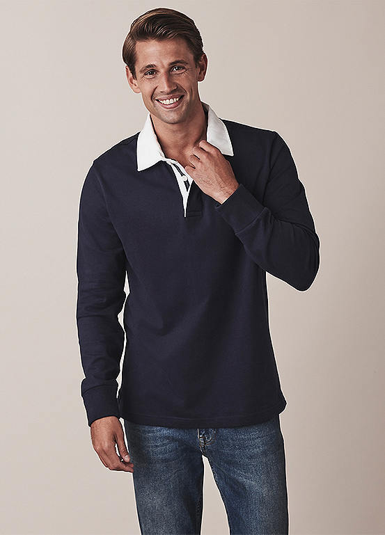 Crew Clothing Company Crew Long Sleeve Rugby Shirt | Freemans