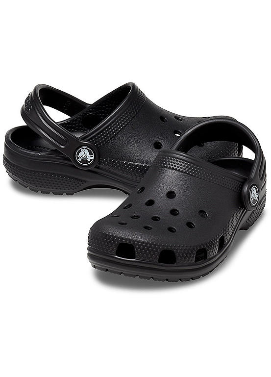 Crocs Black Kids Classic Clogs | Freemans