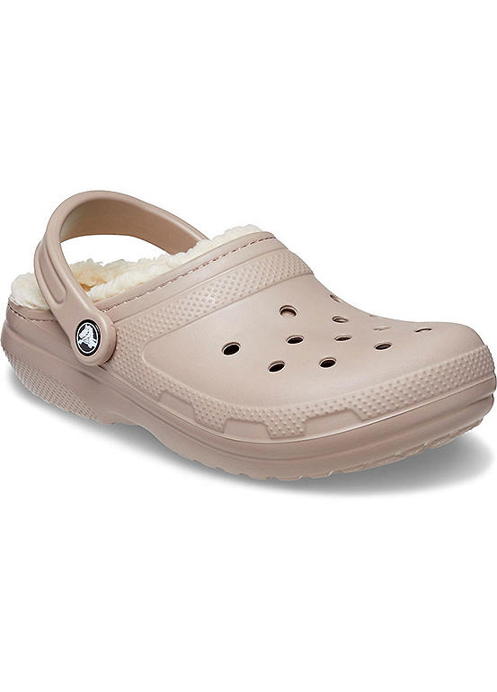 Crocs Brown Classic Lined Clogs | Freemans