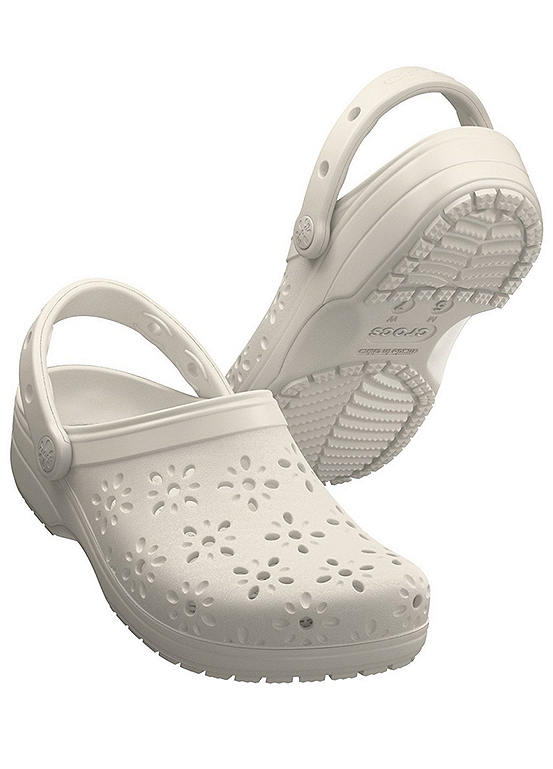 Crocs Floral Cut-Out Clogs | Freemans