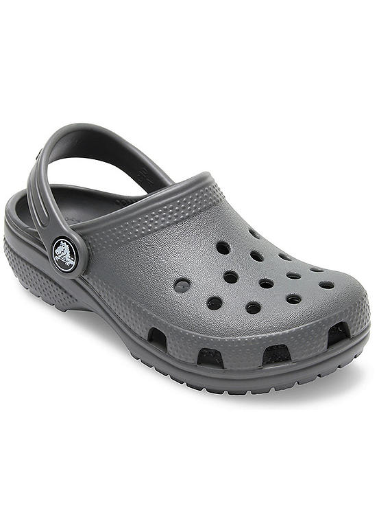 Crocs Kids Grey Classic Clogs | Freemans