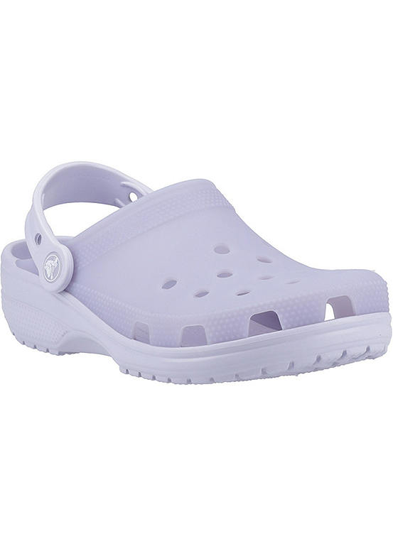 Crocs Purple Classic Frosted Clogs | Freemans