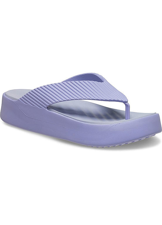 Crocs Purple Getaway Platform Flip-Flops | Freemans