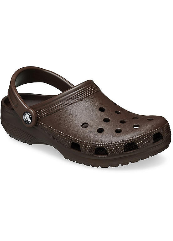 Crocs Unisex Brown Classic Clogs | Freemans