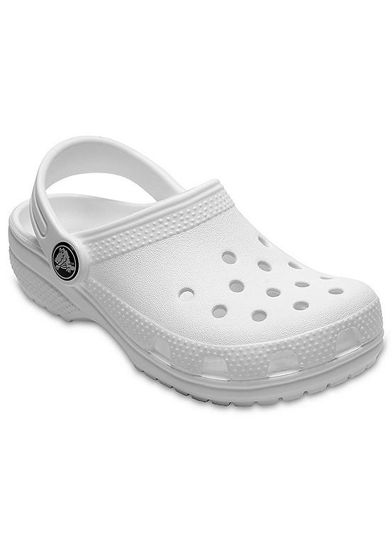 Crocs White Kids Classic Clogs | Freemans