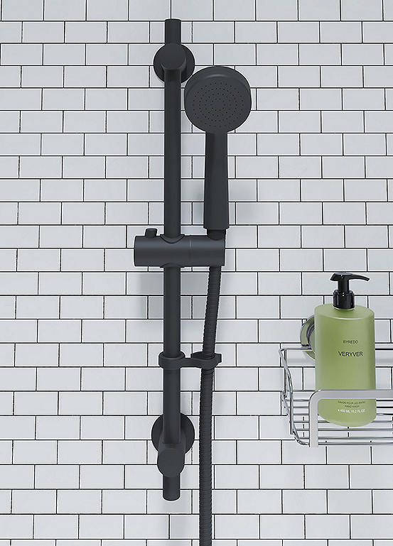Croydex Presion Pressure Boosting Showering Kit - Riser Rail, Hose ...