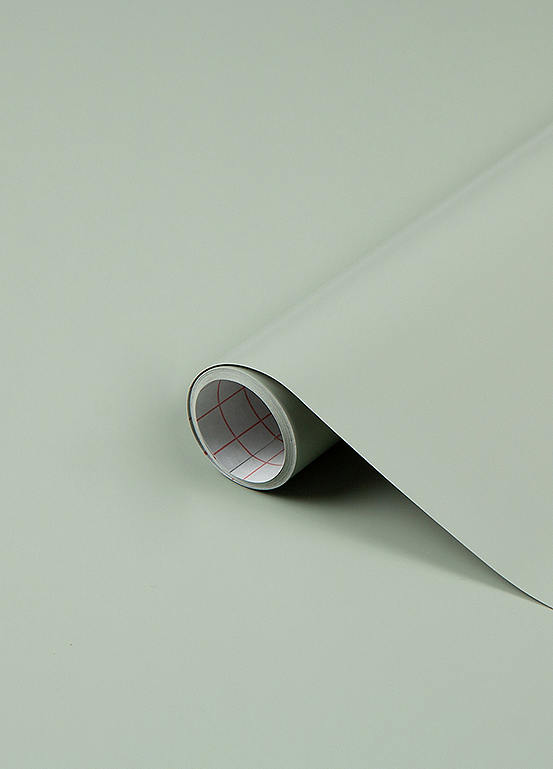 Kitchen Wrap For Cupboards 67.5cm X 1m To 15m CC Sage Green Matte Vinyl ...