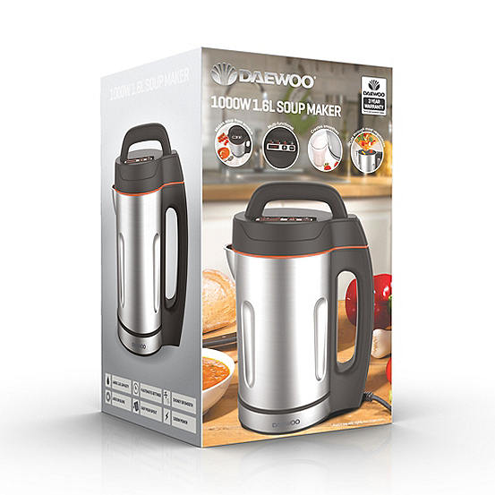 Daewoo 1.6L 1000W Soup Maker SDA1714GE | Freemans