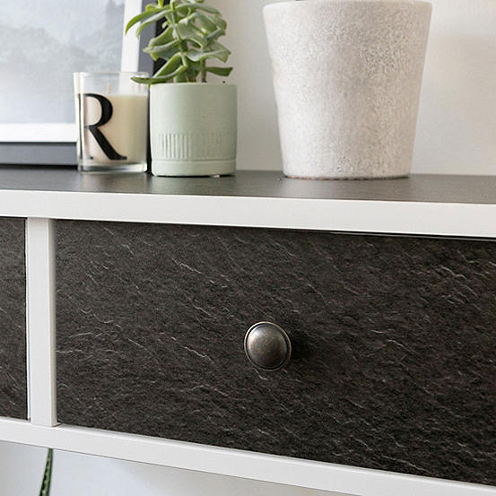 dc fix Sticky Back Plastic Black Slate Matt Vinyl Wrap Film for Doors ...