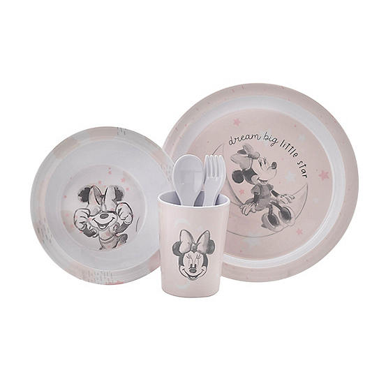 Disney Minnie 5pc Melamine Baby Dining Set | Freemans