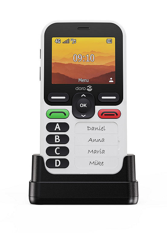Doro Leva X10 SIM Free Mobile Phone - Black & White | Freemans