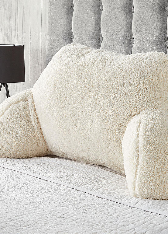 Downland Huggleland Cream Teddy Fleece Cuddle Cushion | Freemans