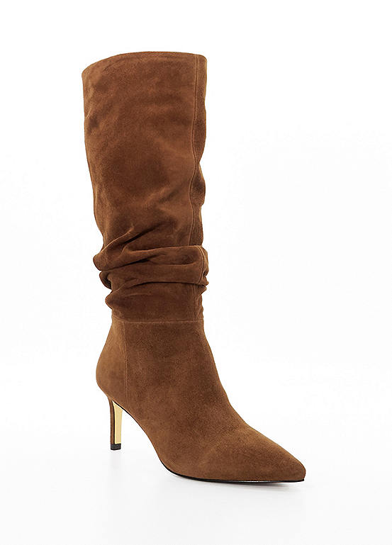 Dune London Slouch Brown Boots | Freemans