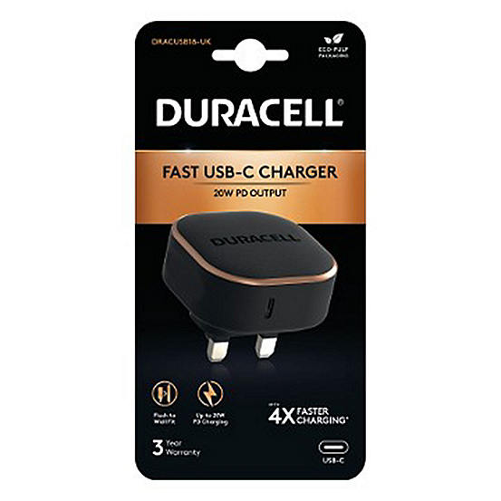 Duracell 20W USB-C PD Charger | Freemans