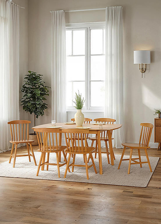 Emery Extending Dining Table & 6 Chairs | Freemans