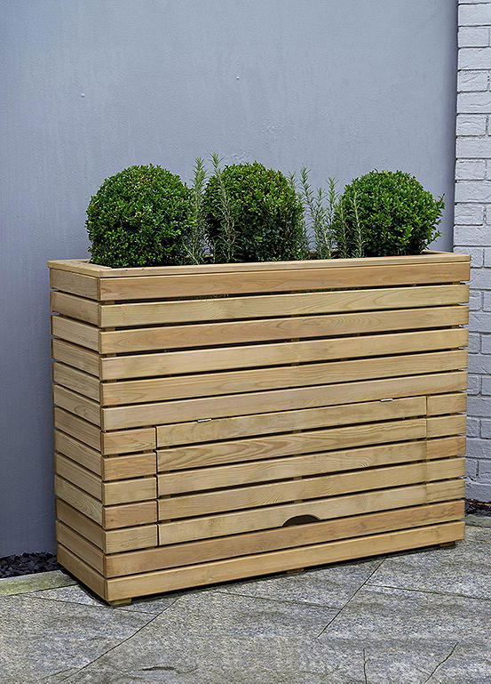 Forest Garden Linear Planter - Tall with Storage | Freemans