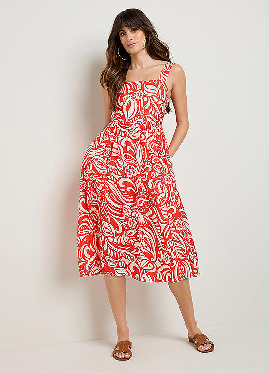 Freemans Printed Midi Dress | Freemans