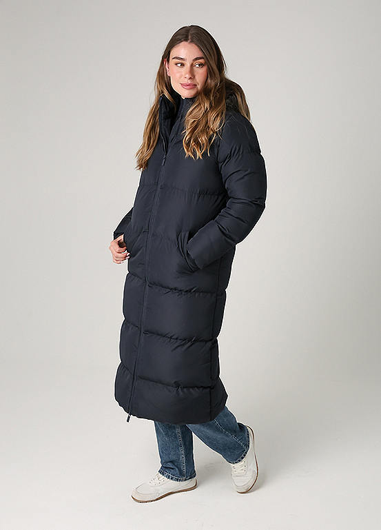 French Connection Longline Quilted Puffer Jacket With Hood | Freemans