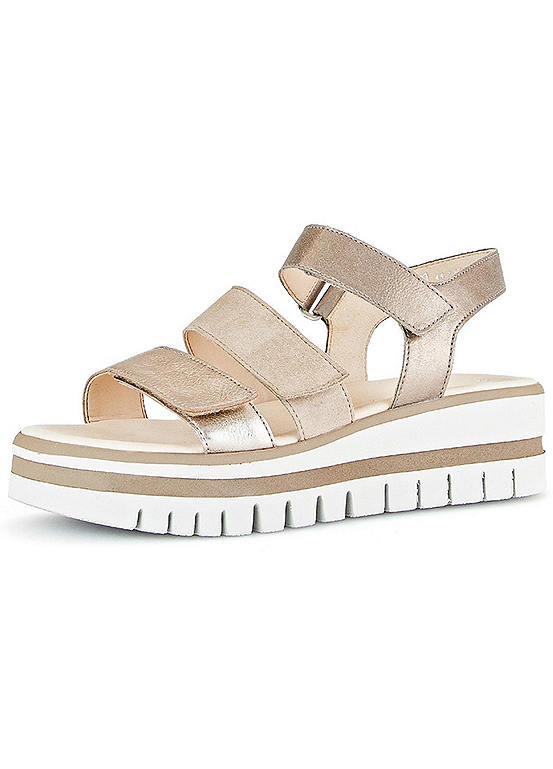 Gabor Velcro Strap Wedge Sandals | Freemans