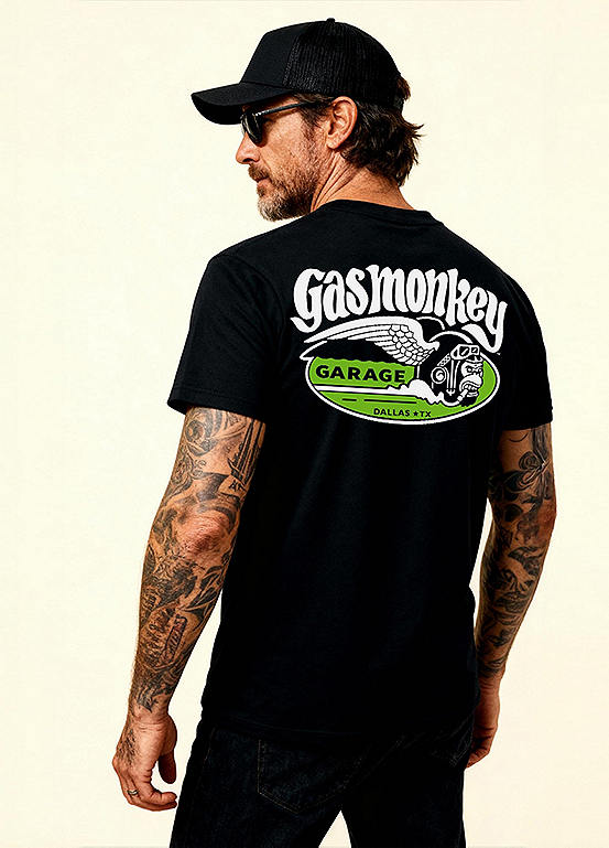 Gas Monkey Garage Smoking Monkey T-Shirt | Freemans