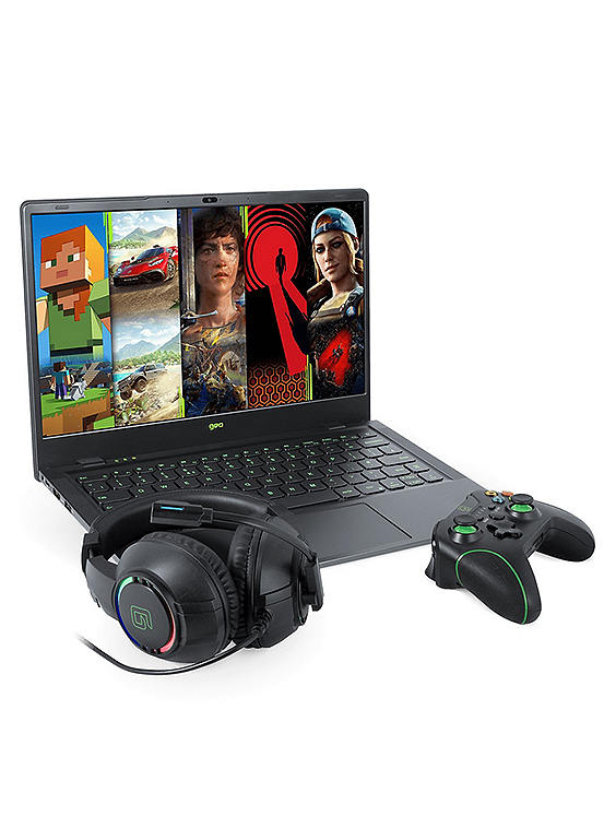 Geo Geobook 140X 14.1in 4GB 128GB UHD Windows 11 Gaming Laptop, Headset ...