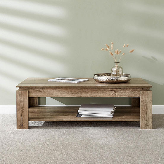 GFW Canyon 3D Oak Effect Coffee Table | Freemans