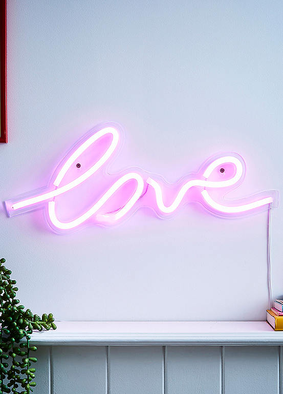 Glow Love LED Neon Light | Freemans